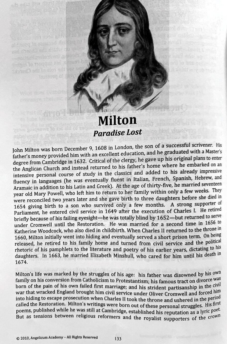 Milton Study Guide | Forge of Logos